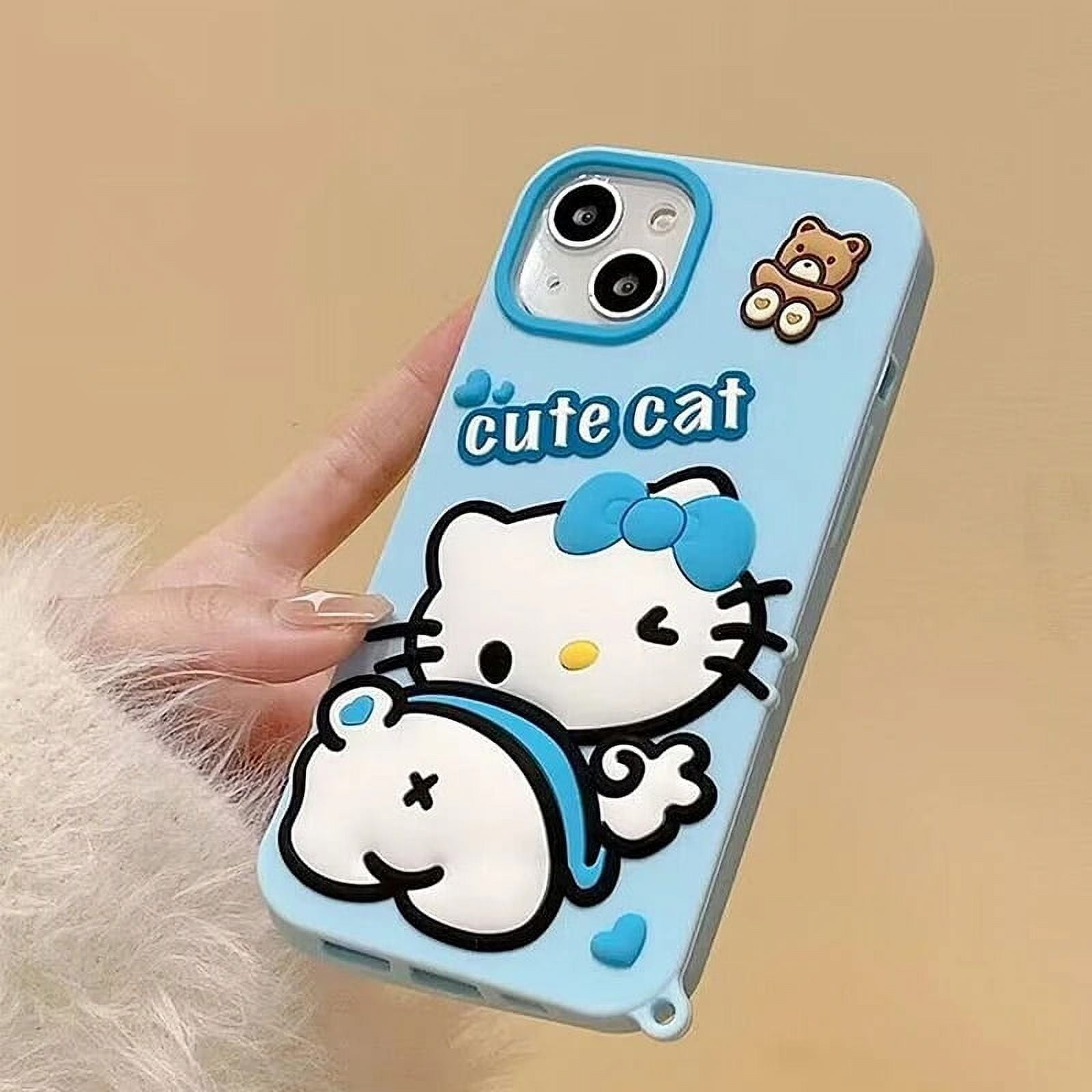 Sanrios Melody Hello Kitty Kuromi Stereo 3D Cartoon Soft Anti-Fall Case ...