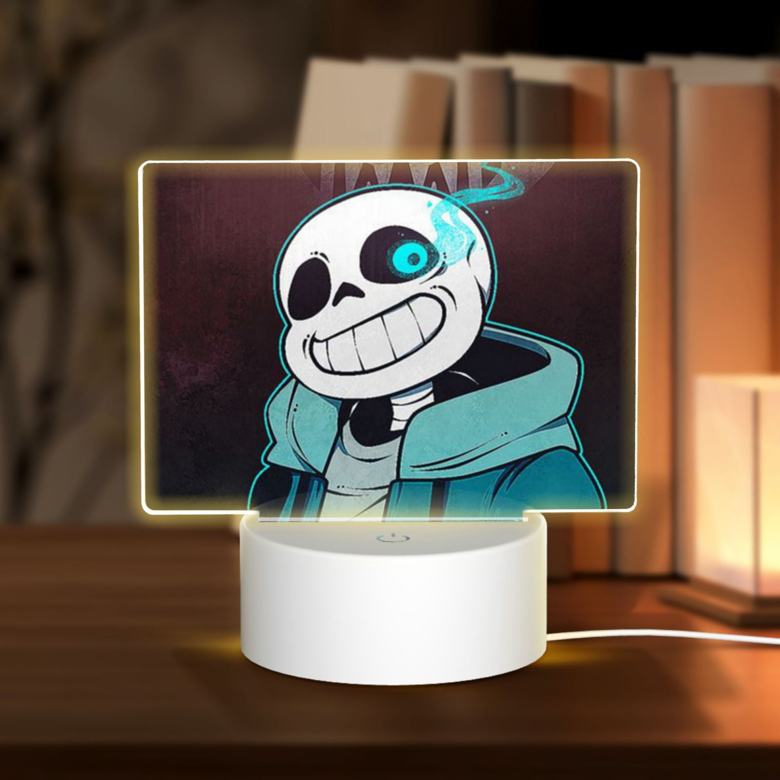 Sans Game Undertale Rectangular Acrylic Night Light USB Cable Lamp ...