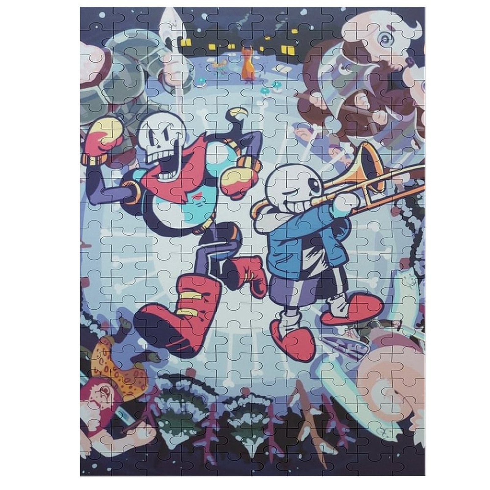 Sans Papyrus Undertale Jigsaw Puzzles Interlocking Puzzles Home Decor ...