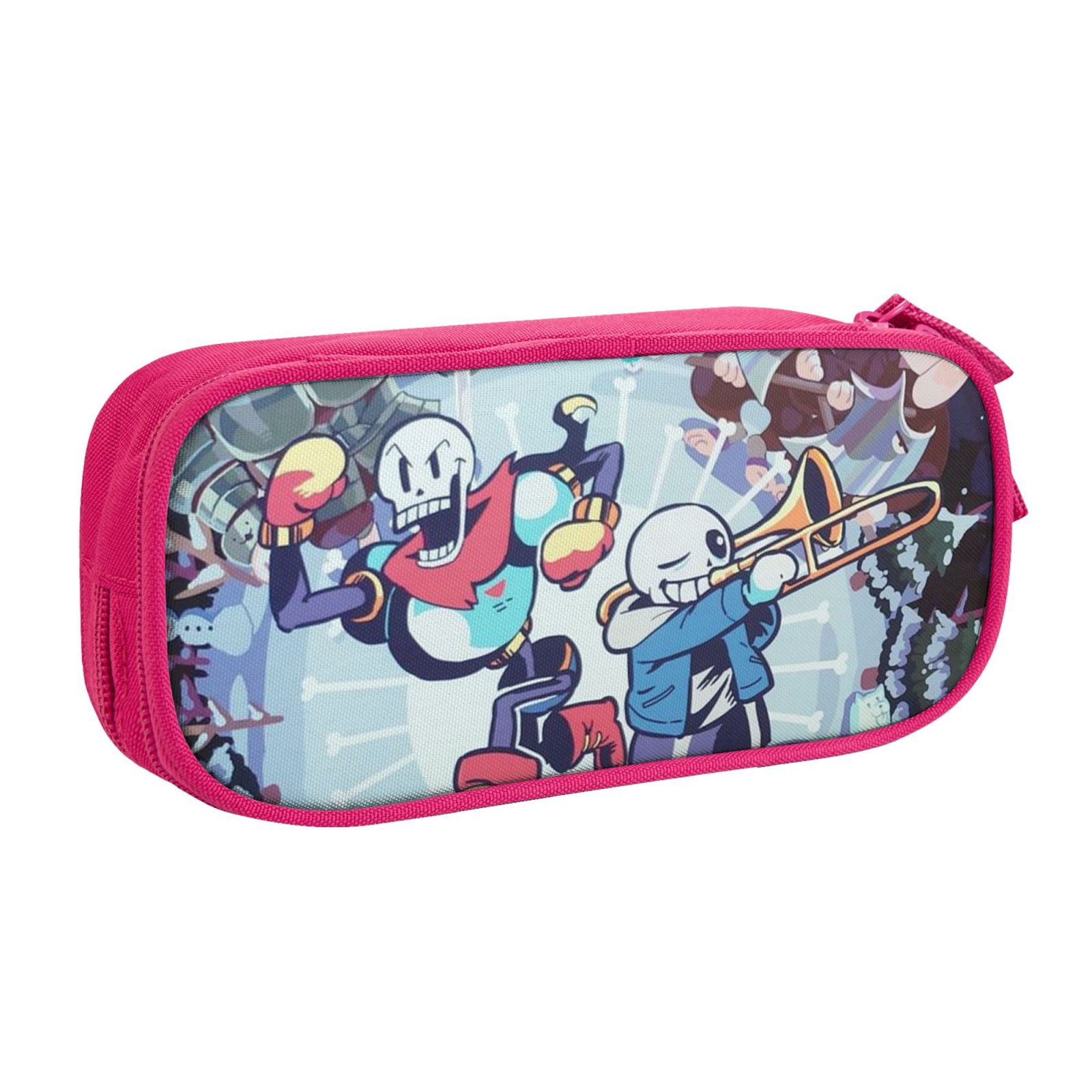 Sans Papyrus Undertale Pencil Case Large Capacity Pencilcase Double ...