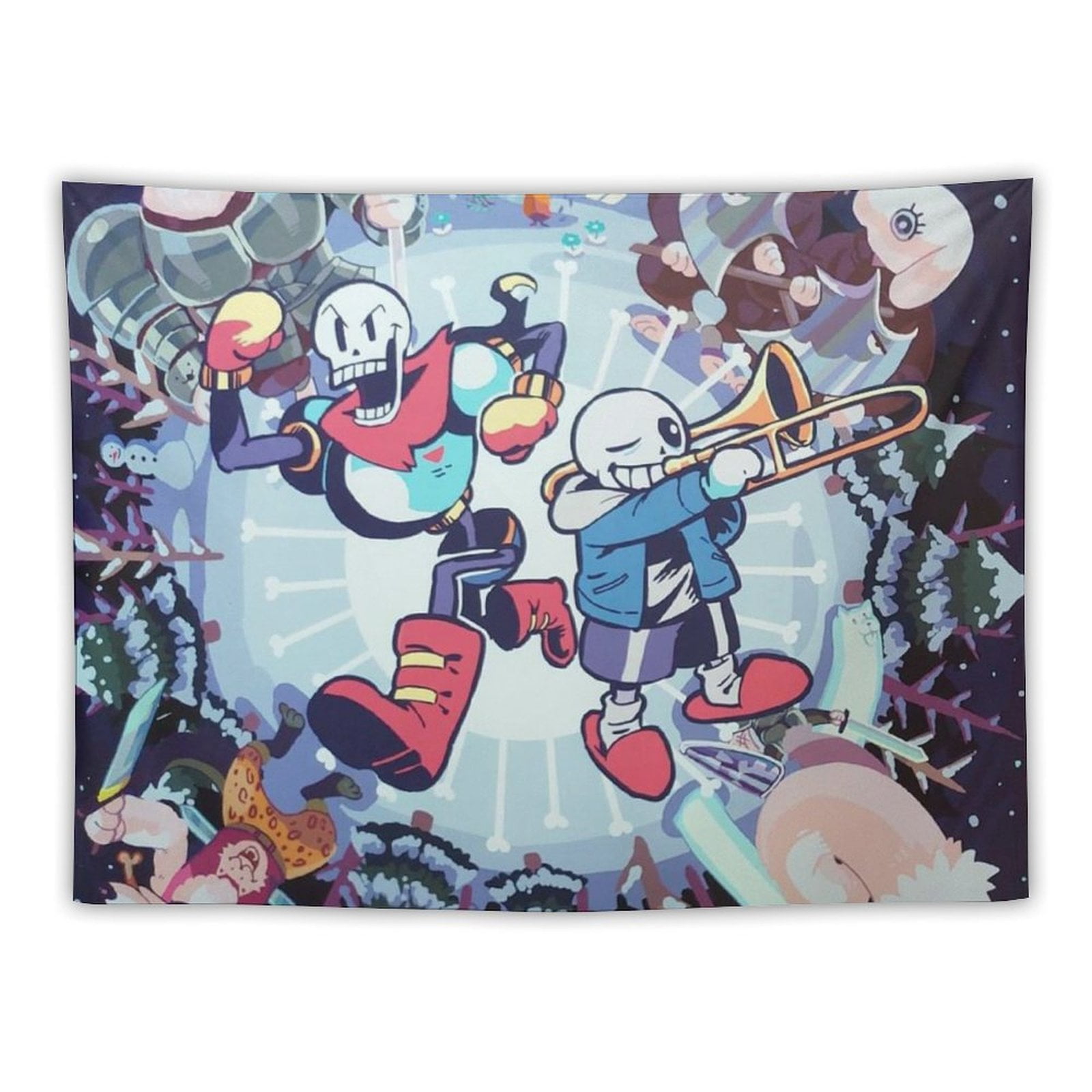 Sans Papyrus Undertale Tapestry Luxury Wall Hanging Tapestries Decor ...