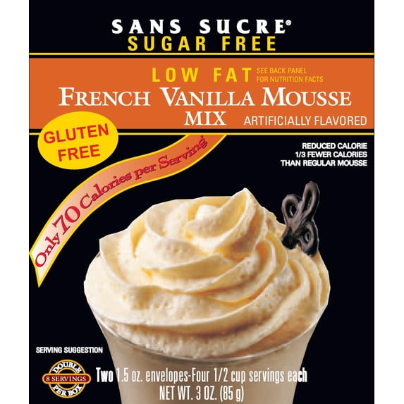 Sans Sucre Mousse Mix GGA1 - SUGAR FREE, LOW FAT French Vanilla TWO 1.5 ...