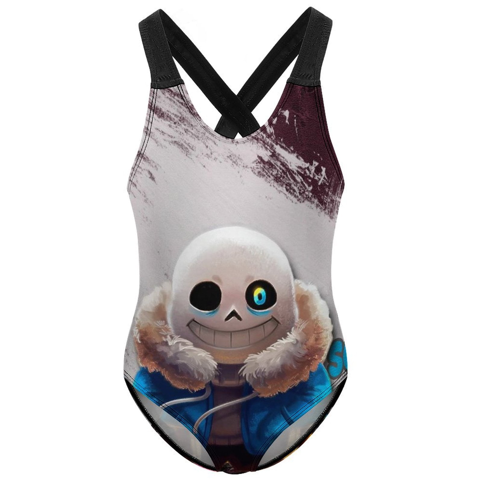 Sans Undertale Children's One-piece Swimsuit Summer Girl's Swimming ...