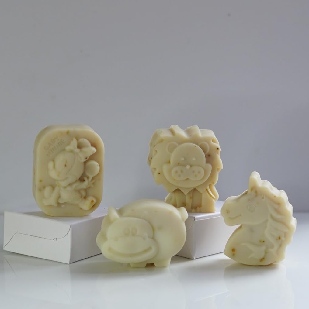 Sans Valley Kids Animal Bath Soap Set Pack of 4 ToyShaped Soaps Lion ...