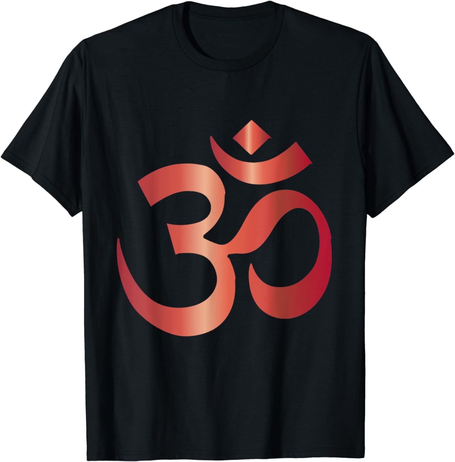 Sanskrit Red Om T-Shirt Yoga Aum Ohm Hindu Meditation Symbol - Walmart.com