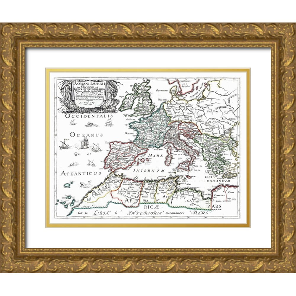 Sanson 14x12 Gold Ornate Wood Framed with Double Matting Museum Art ...