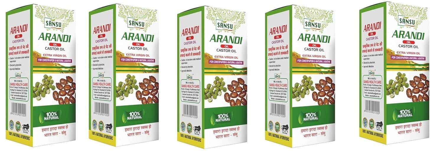 Sansu Arandi Ka Tail 100ml Pack of 5 - Walmart.com
