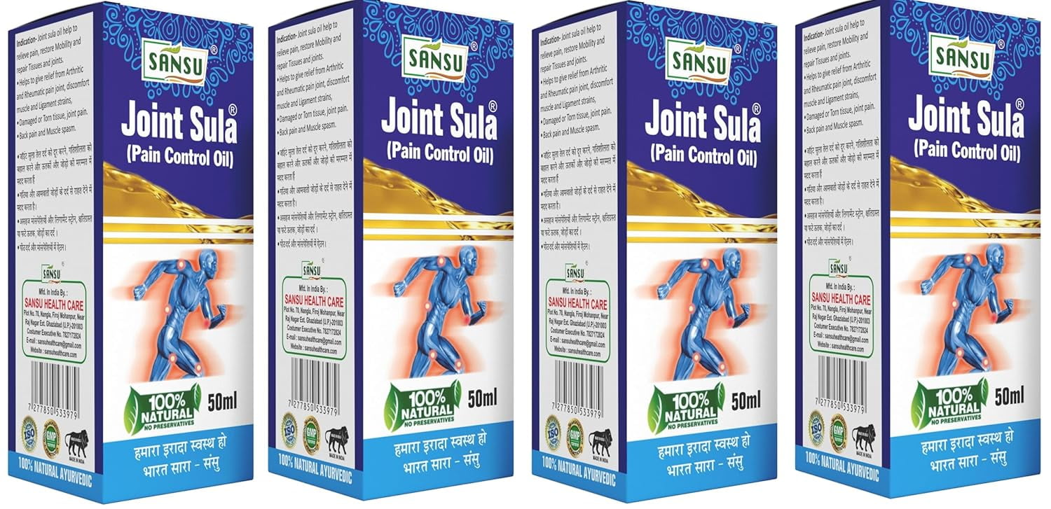 Sansu Joint Sula Oil 50ml Pack of 4 Natural Pure - Walmart.com