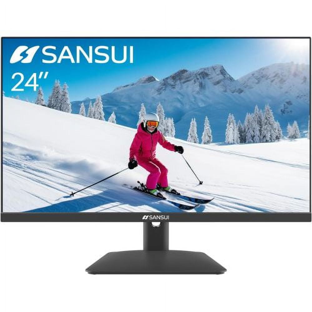 Sansui Monitor 24 inch IPS FHD 1080P 75HZ HDR10 Computer Monitor with ...