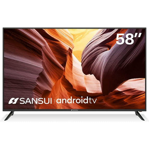 Sansui S58P28UA 58-Inch 4K UHD HDR Smart LED Android TV with Google ...