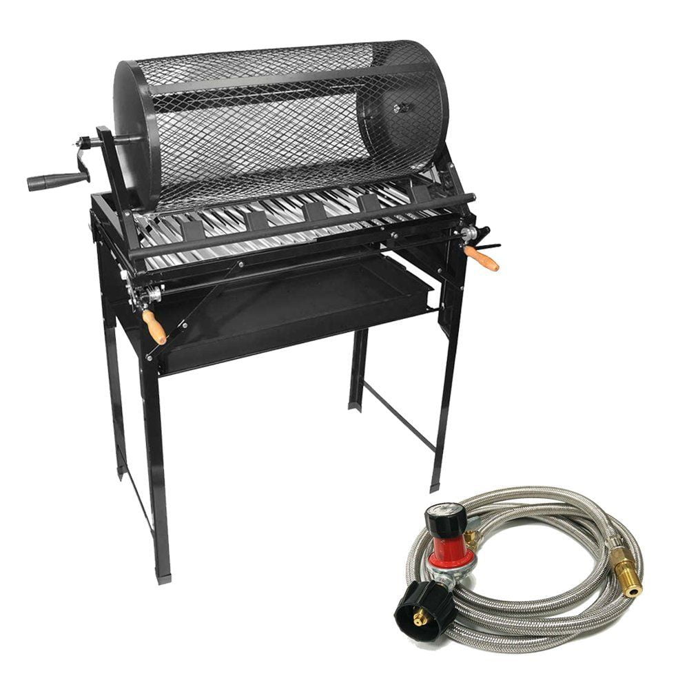 Santa Barbara 5 Burner Propane Gas Chili Roaster & Portable BBQ Grill ...