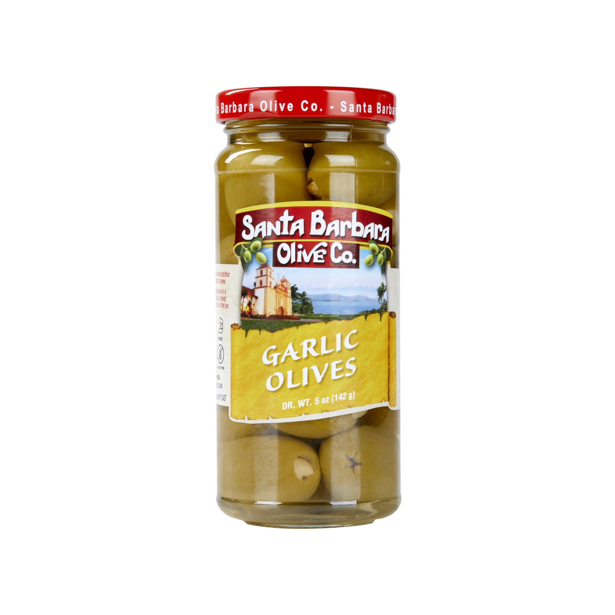 Fresh Santa Barbara Garlic Stuffed Olives in Jar, 5 oz - Walmart.com
