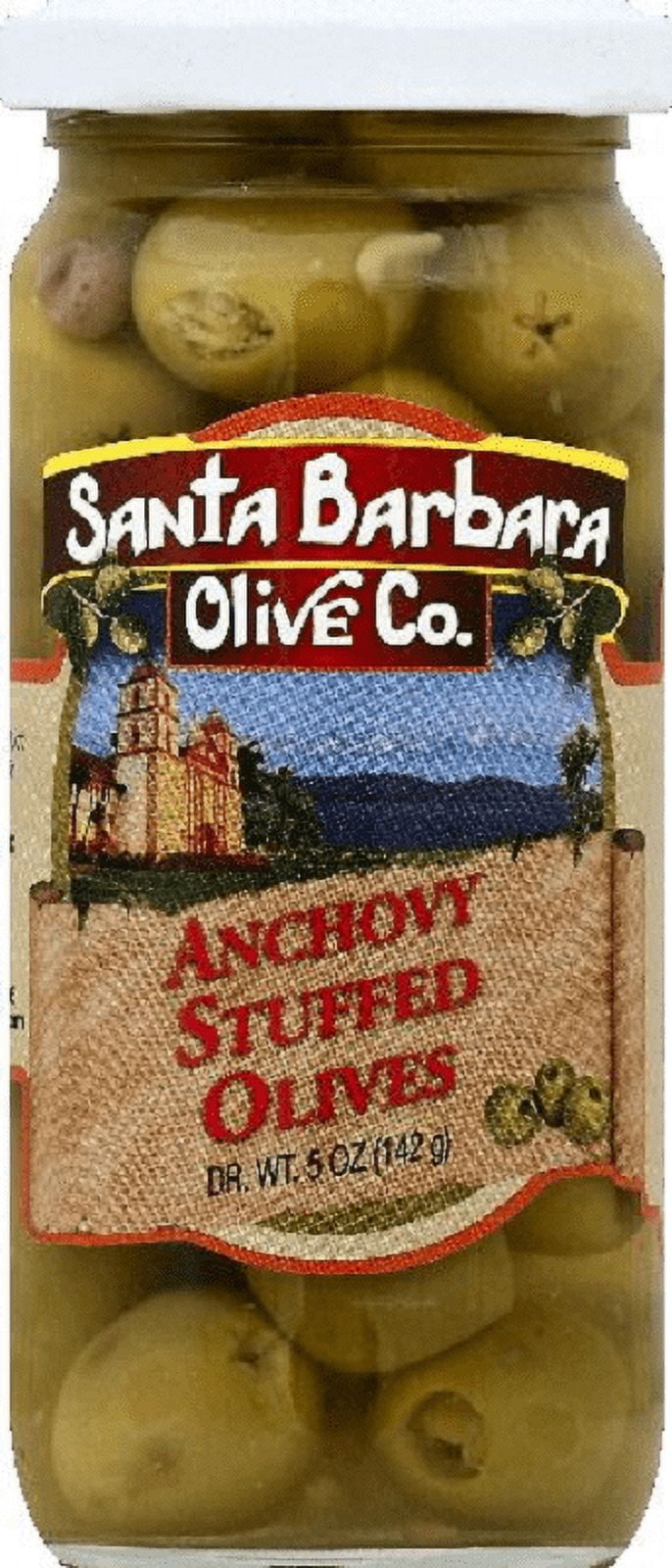 Santa Barbara Anchovy Stuffed Olives - Gourmet Green Olives Pack Of 6 ...