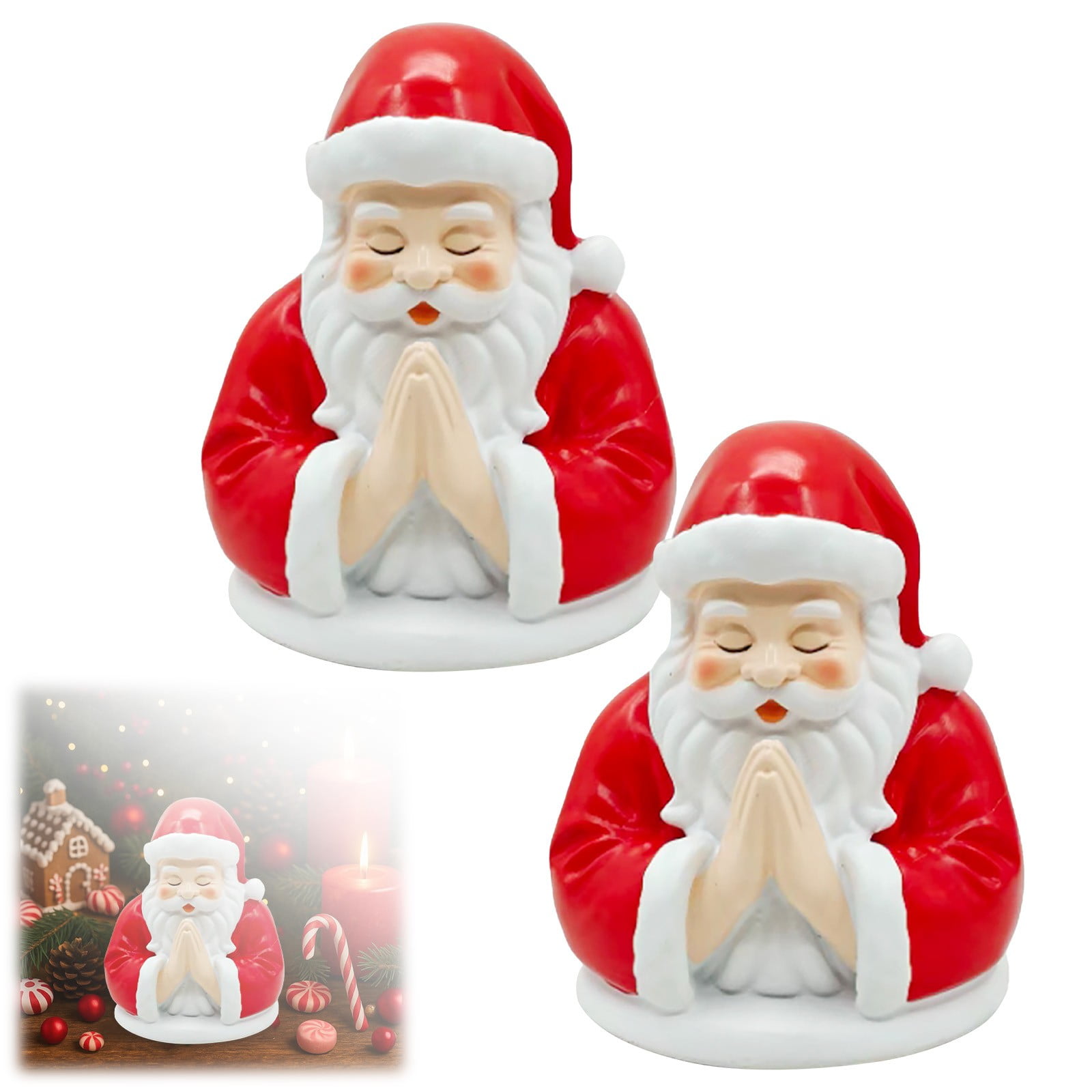 Santa Bathtub Night Light Santa Bathtub Night Light Resin Sculpture ...