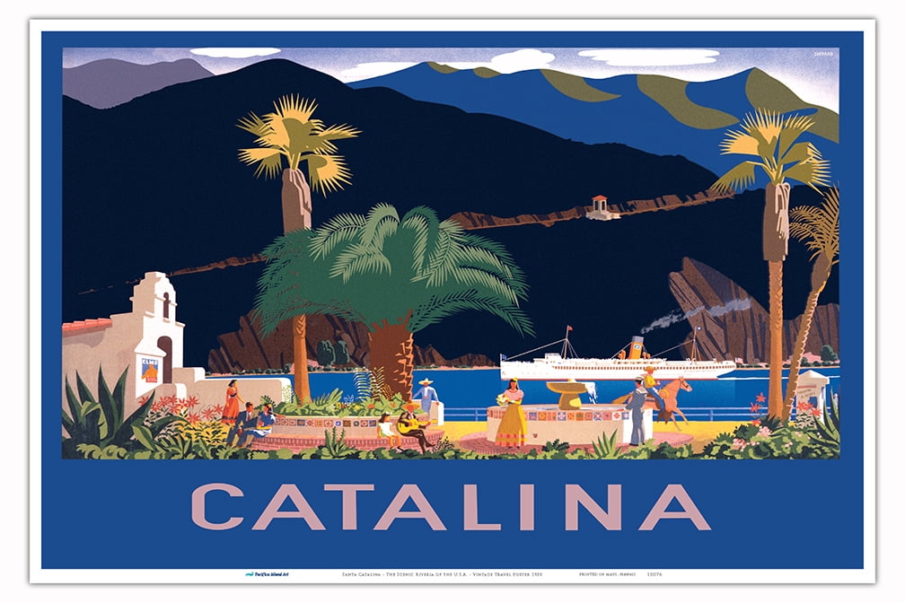 Santa Catalina - The Scenic Riveria of the U.S.A. - Vintage Travel ...