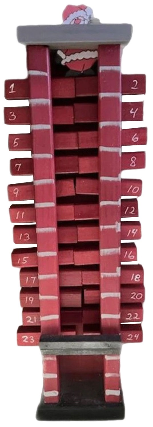 Santa Chimney Advent Calendar Christmas Decor,Christmas Countdown ...