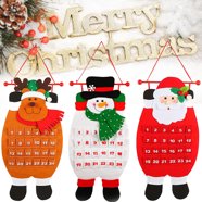 Christmas Tree Fabric Advent Calendar, 24 Days Countdown to Xmas DIY ...