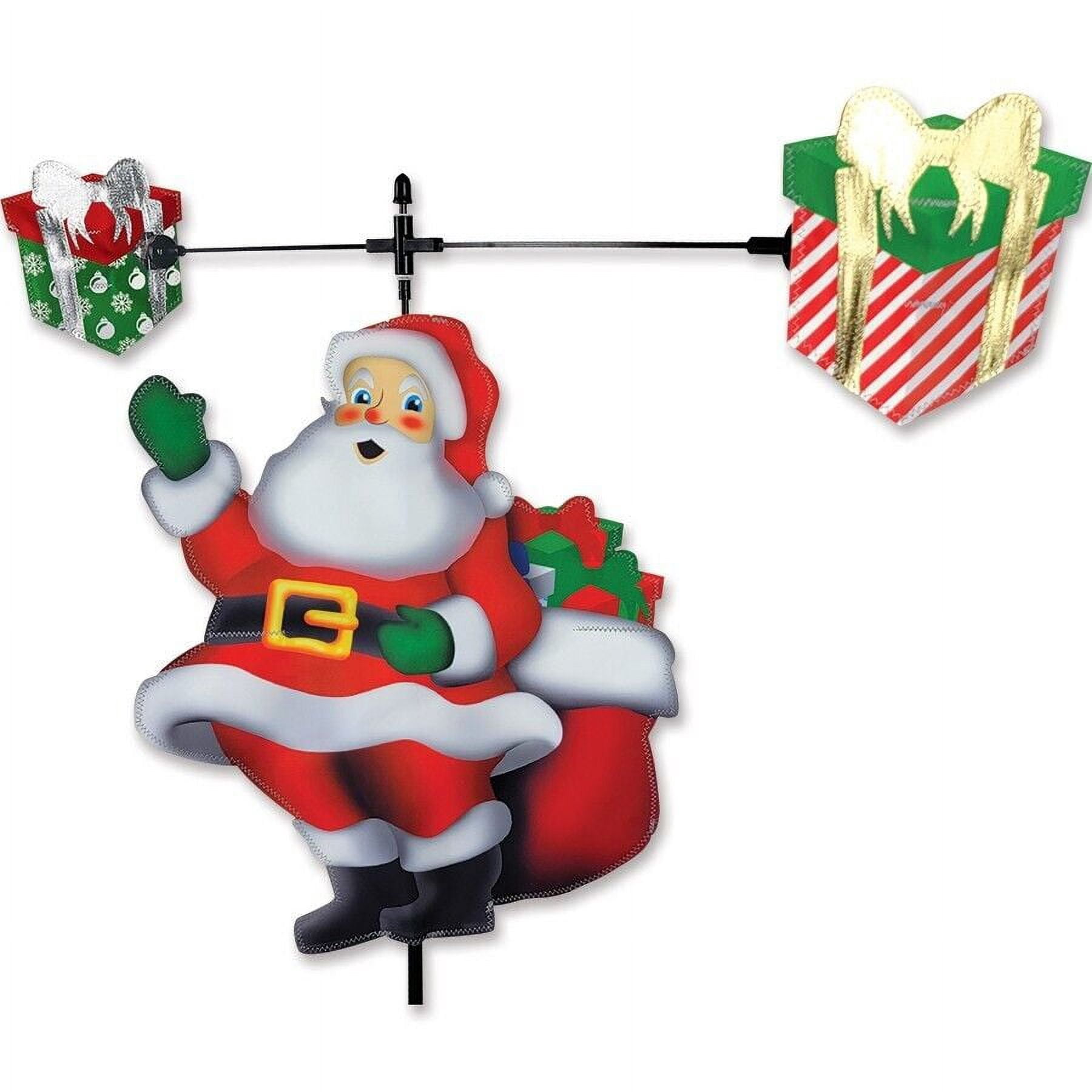 Santa Christmas Presents Carousel Wind Spinner - Walmart Business Supplies