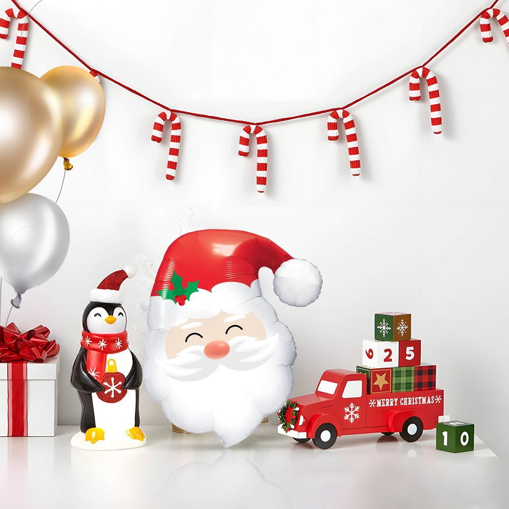 Santa Claus Balloons Christmas Balloons Santa Claus Head Balloons for ...