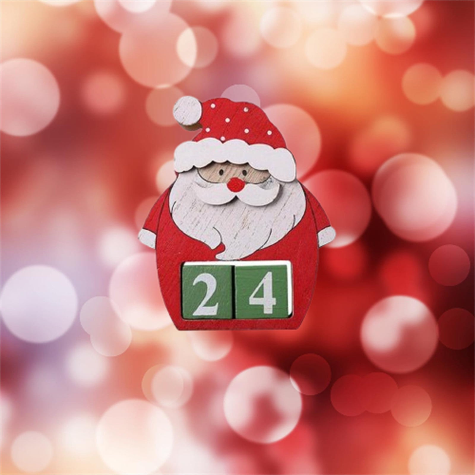 Santa Claus Christmas Countdown Calendar ,Wooden Dimensional Craft with ...