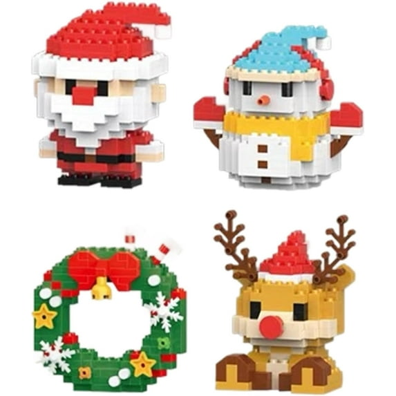 Santa Claus Design Building Blocks Set, Christmas Building Blocks ...