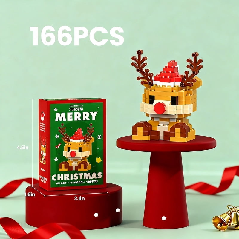 Santa Claus Design Building Blocks Set, Christmas Theme Building Blocks ...