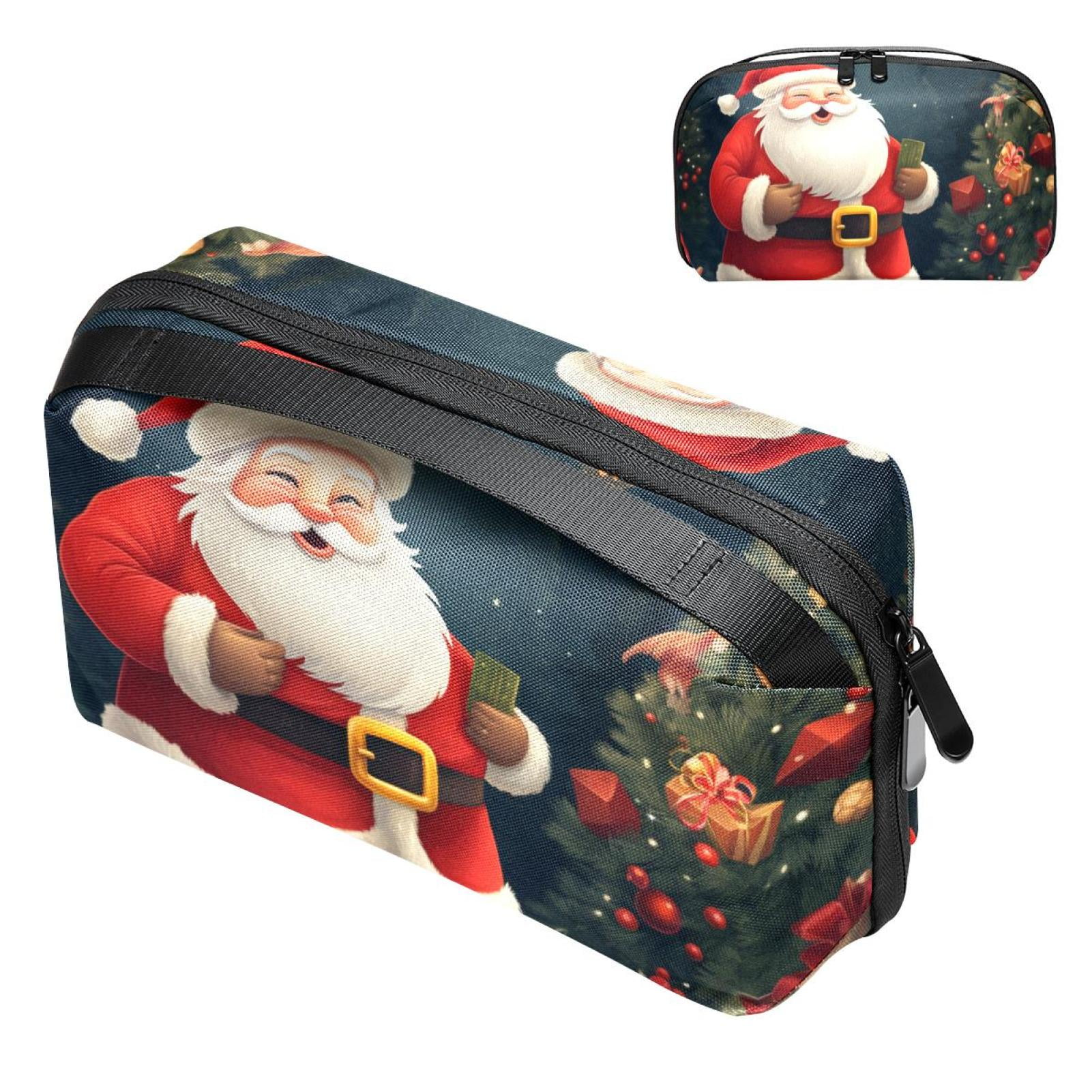 Santa Claus Digital Bag Organizer Travel Case with Oxford Fabric ...
