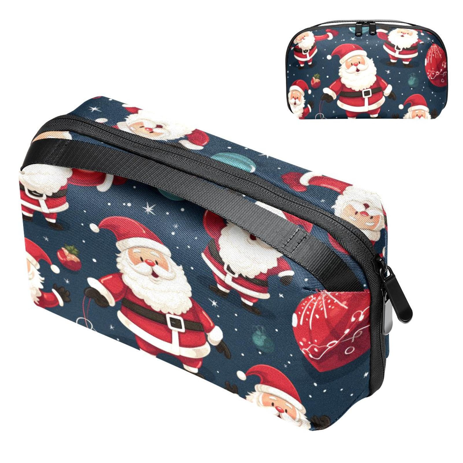 Santa Claus Digital Storage Bag Pouch, Hard Drive Bag, Laptop Cord ...
