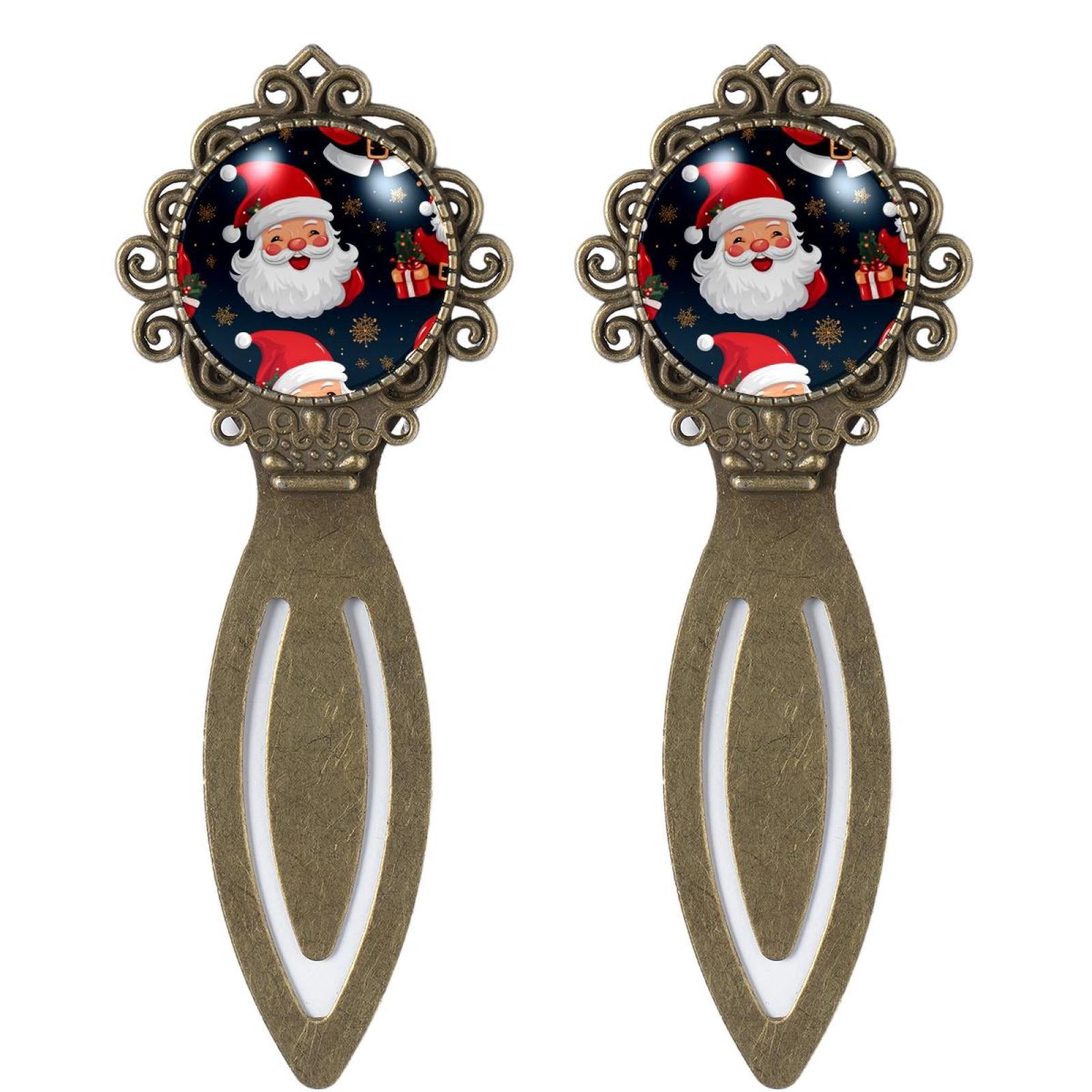 Santa Claus Elegant Vintage Copper-Colored Lace Bookmarks - Set of 2 ...