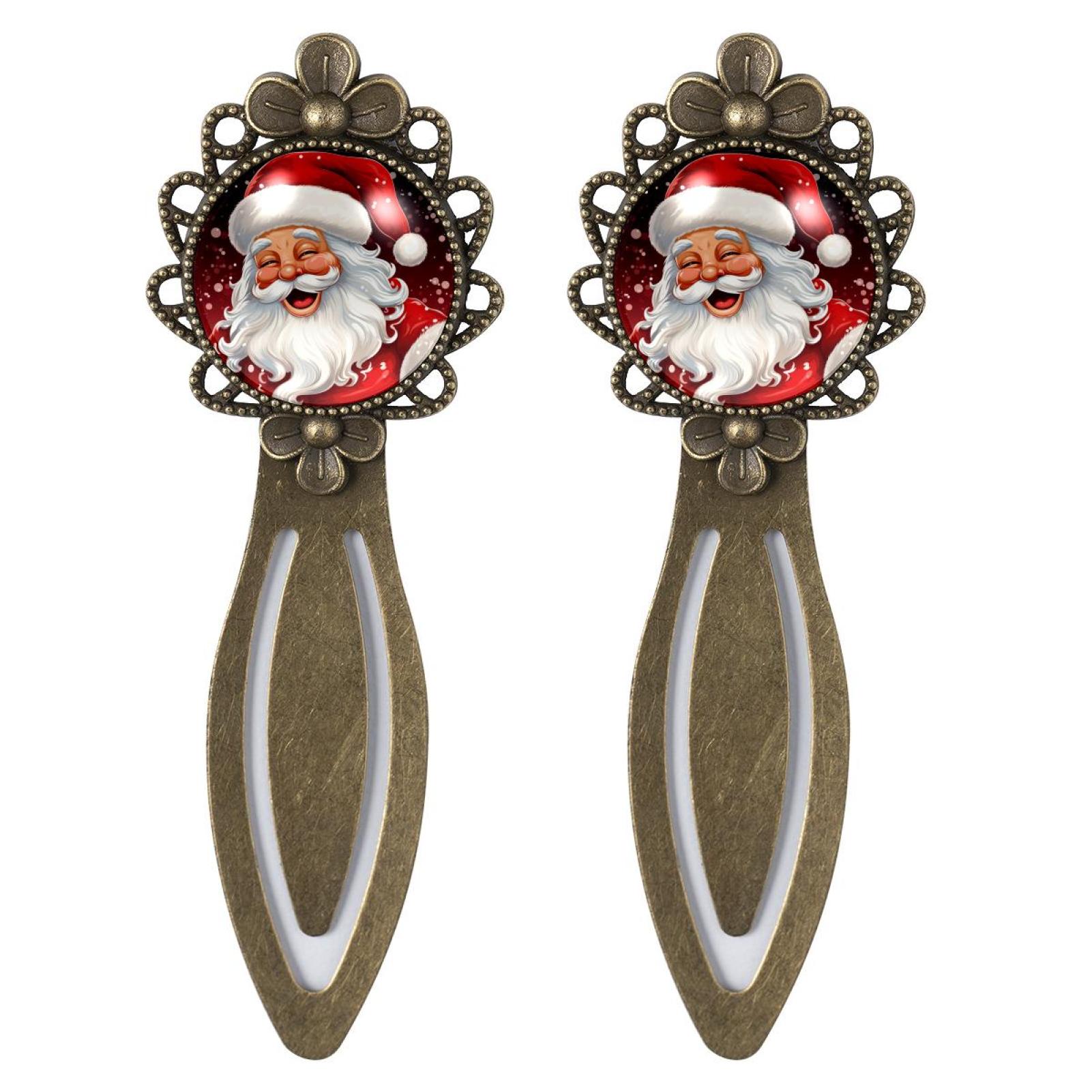 Santa Claus Elegant Vintage Copper-Colored Lace Bookmarks - Stainless ...