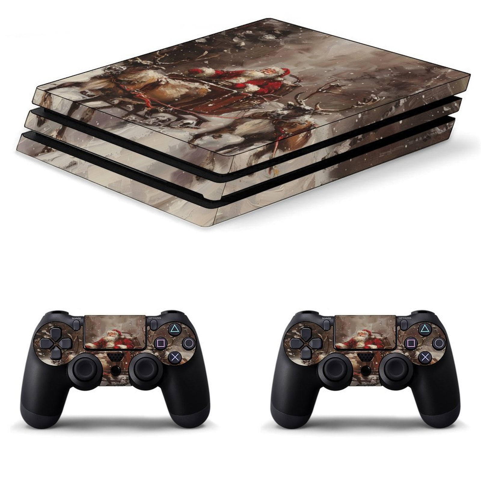 Santa Claus Elk Christmas PS4/PS4 Pro/PS4 Slim Skin Sticker For Console ...