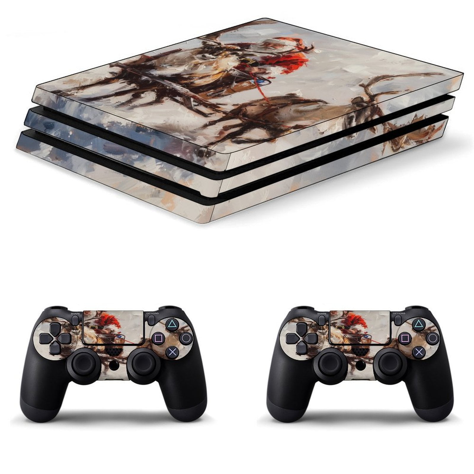 Santa Claus Elk Christmas PS4/PS4 Pro/PS4 Slim Skin Sticker For Console ...
