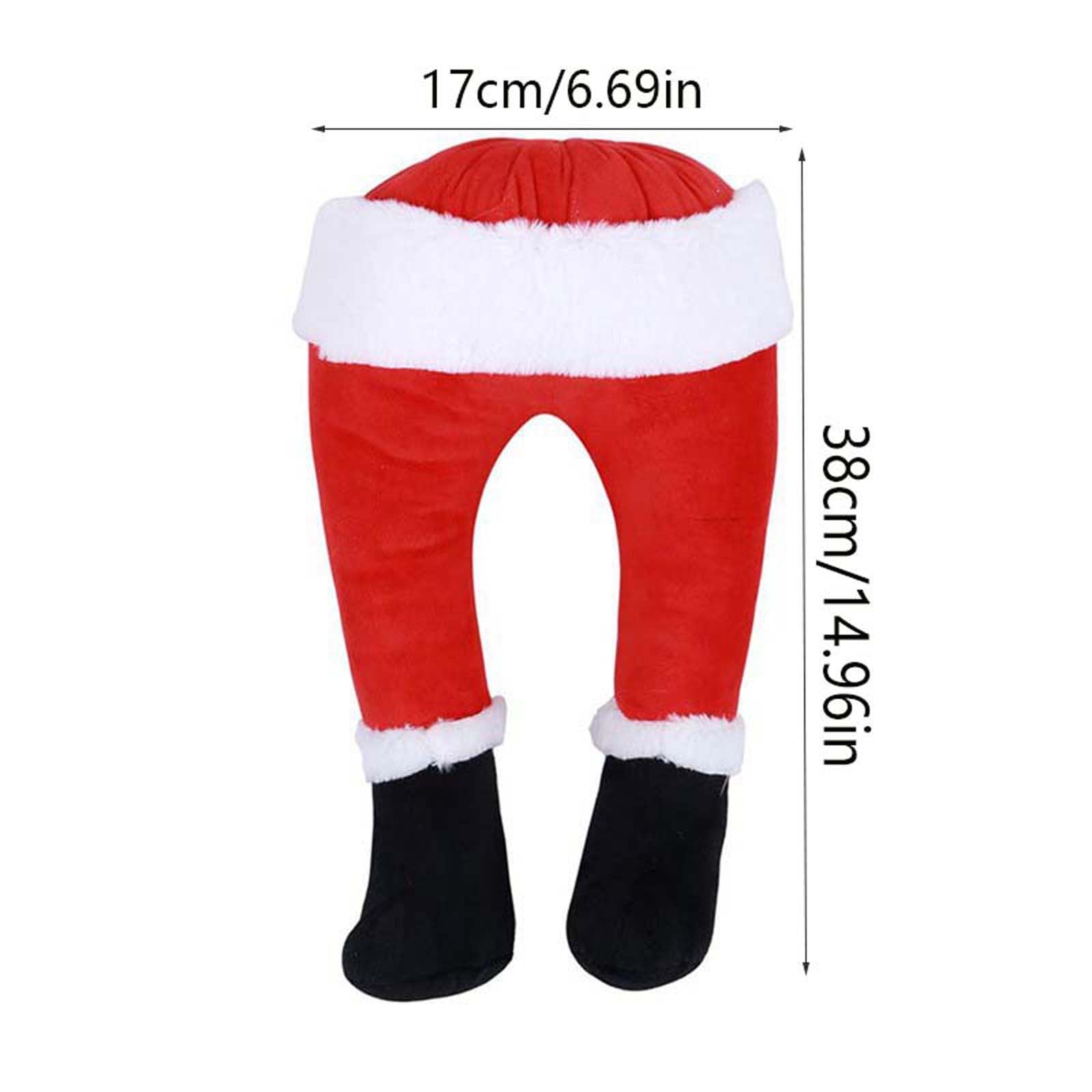 RXMEKW Santa Claus Fake Legs,Holiday Tree Venue Decoration - Walmart.com