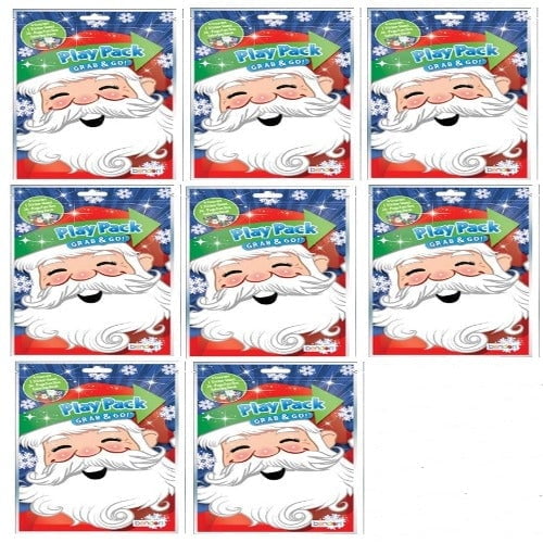 Santa Claus Grab and Go Play Pack Party Favors 8ct - Walmart.com