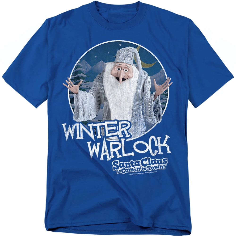 Santa Claus Is Comin To Town T-Shirt Winter Warlock Unisex Graphic Tee ...