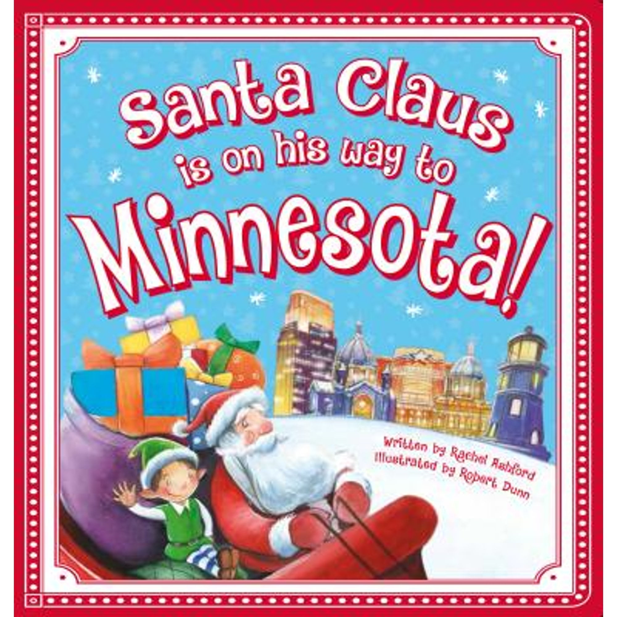 Pre-Owned Santa Claus Is on His Way to Minnesota! Board Book Rachel ...