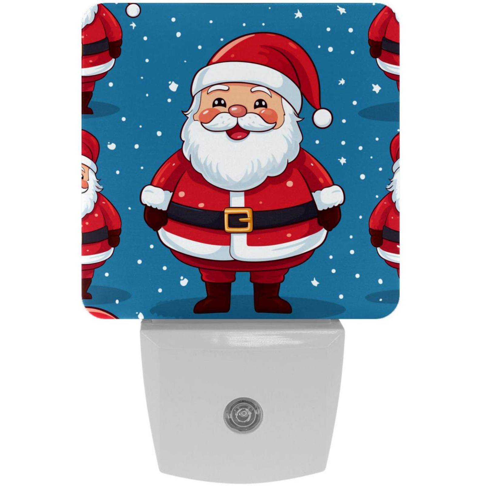 Santa Claus LED Square Night Lights - Energy Efficient Plug-in Wall ...