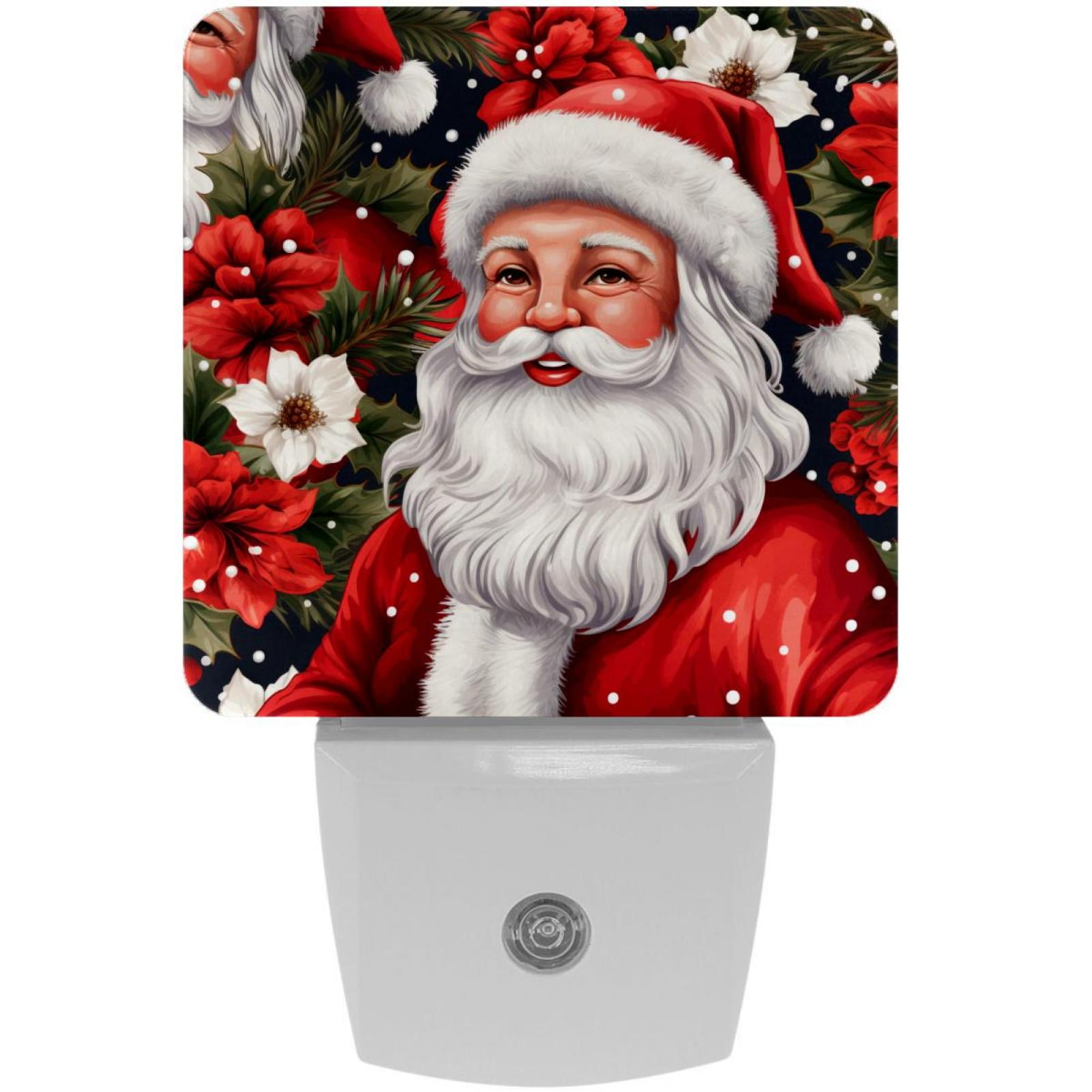 Santa Claus LED Square Night Lights - Energy Efficient Plug-in Wall ...
