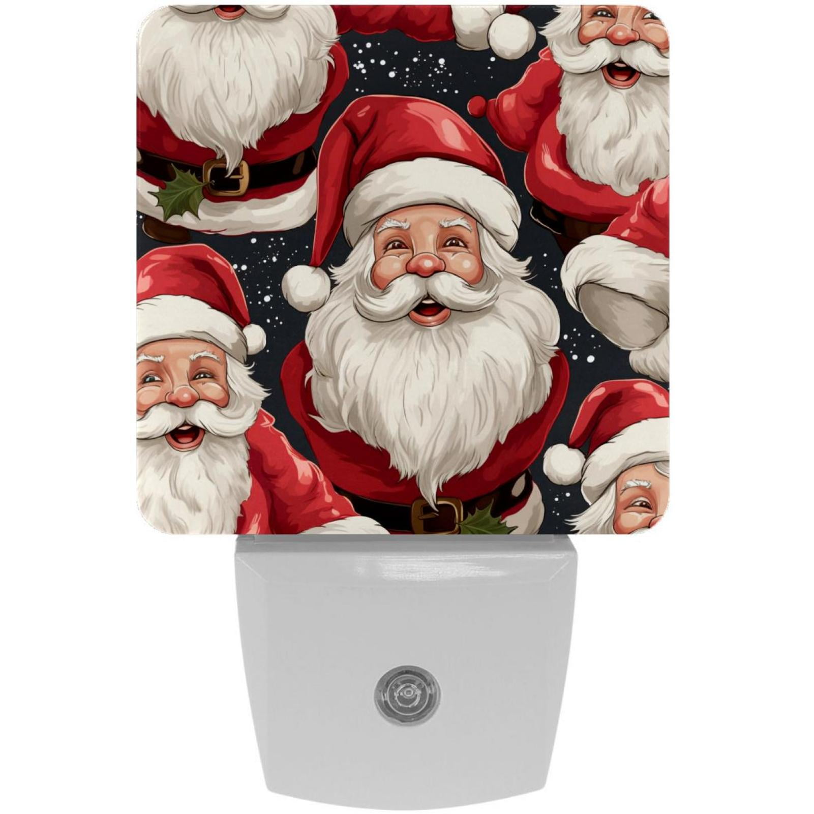 Santa Claus LED Square Night Lights - Energy Efficient Plug-in Wall ...