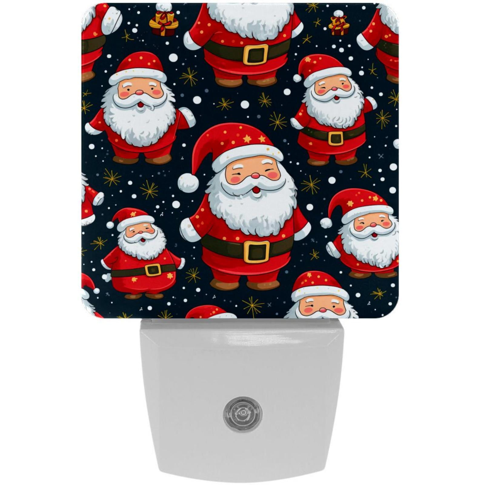Santa Claus LED Square Night Lights - Modern Design, Energy Efficient ...