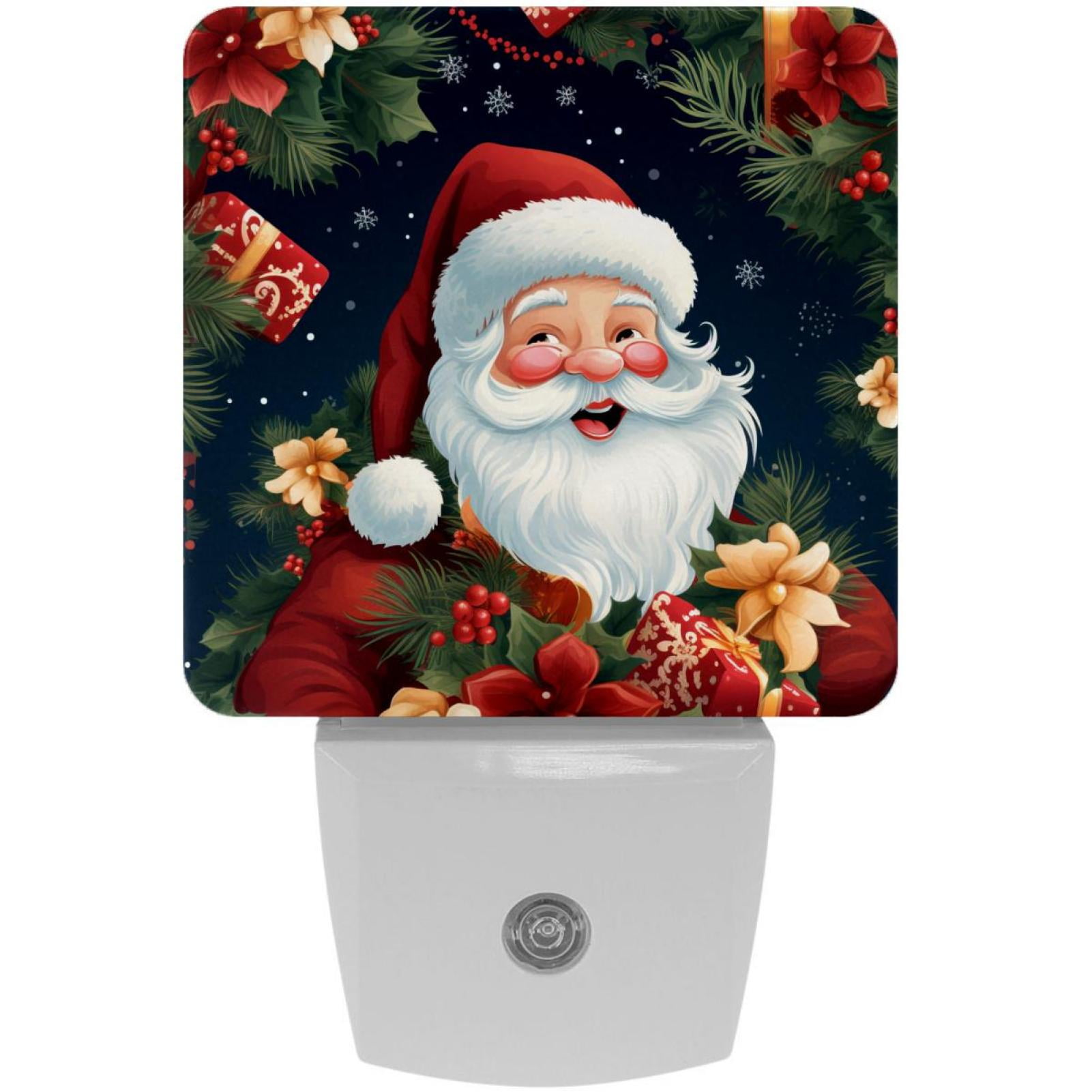 Santa Claus LED Square Night Lights- Modern and Energy Efficient ...