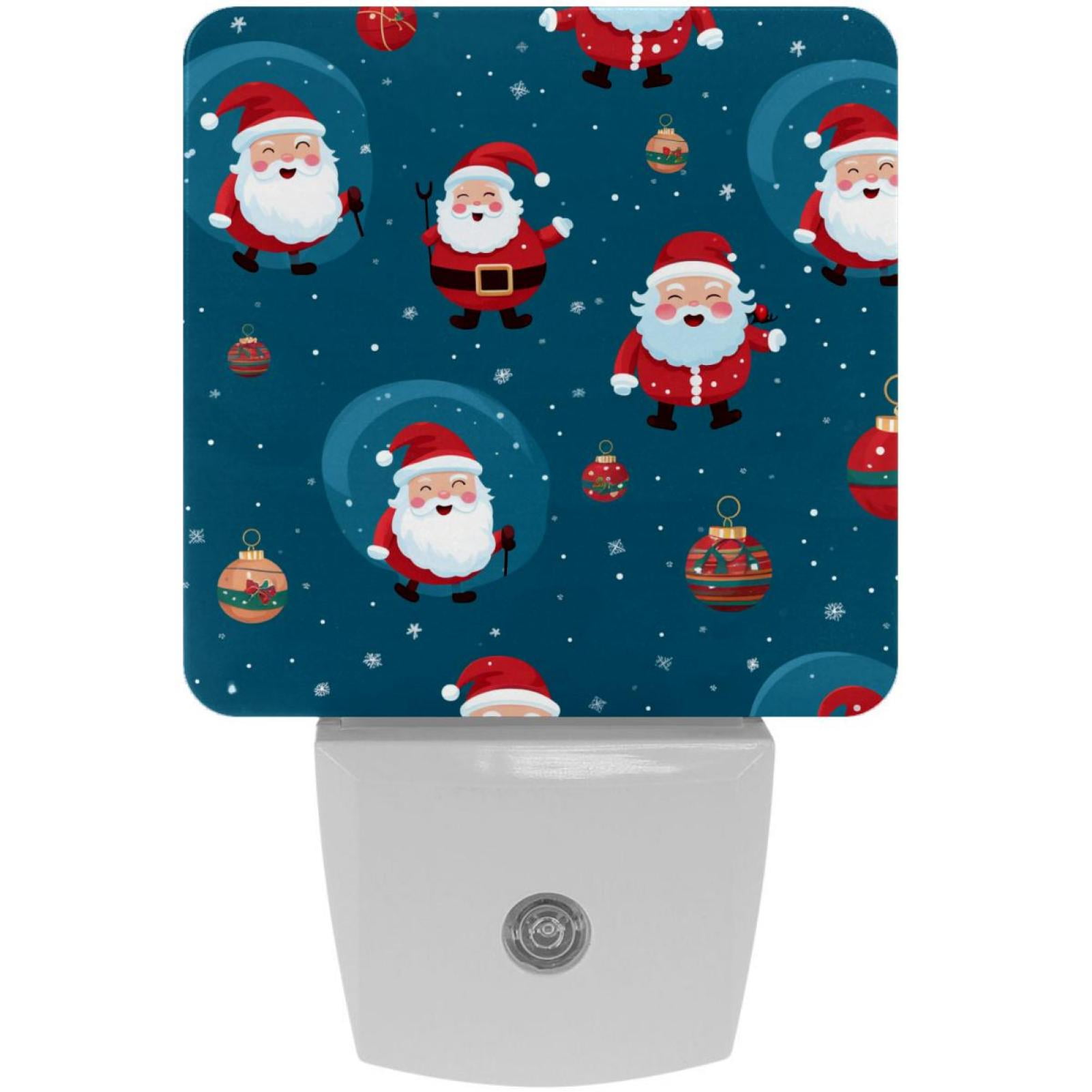 Santa Claus LED Square Night Lights - Modern and Versatile Plug-in ...