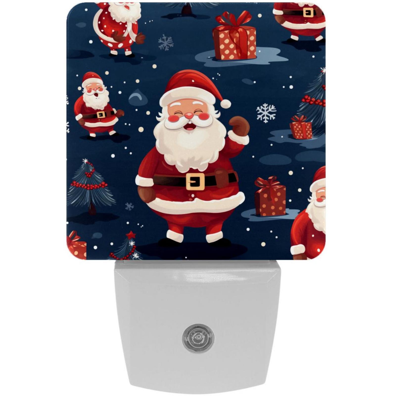 Santa Claus LED Square Night Lights with Motion Sensor - Modern and ...