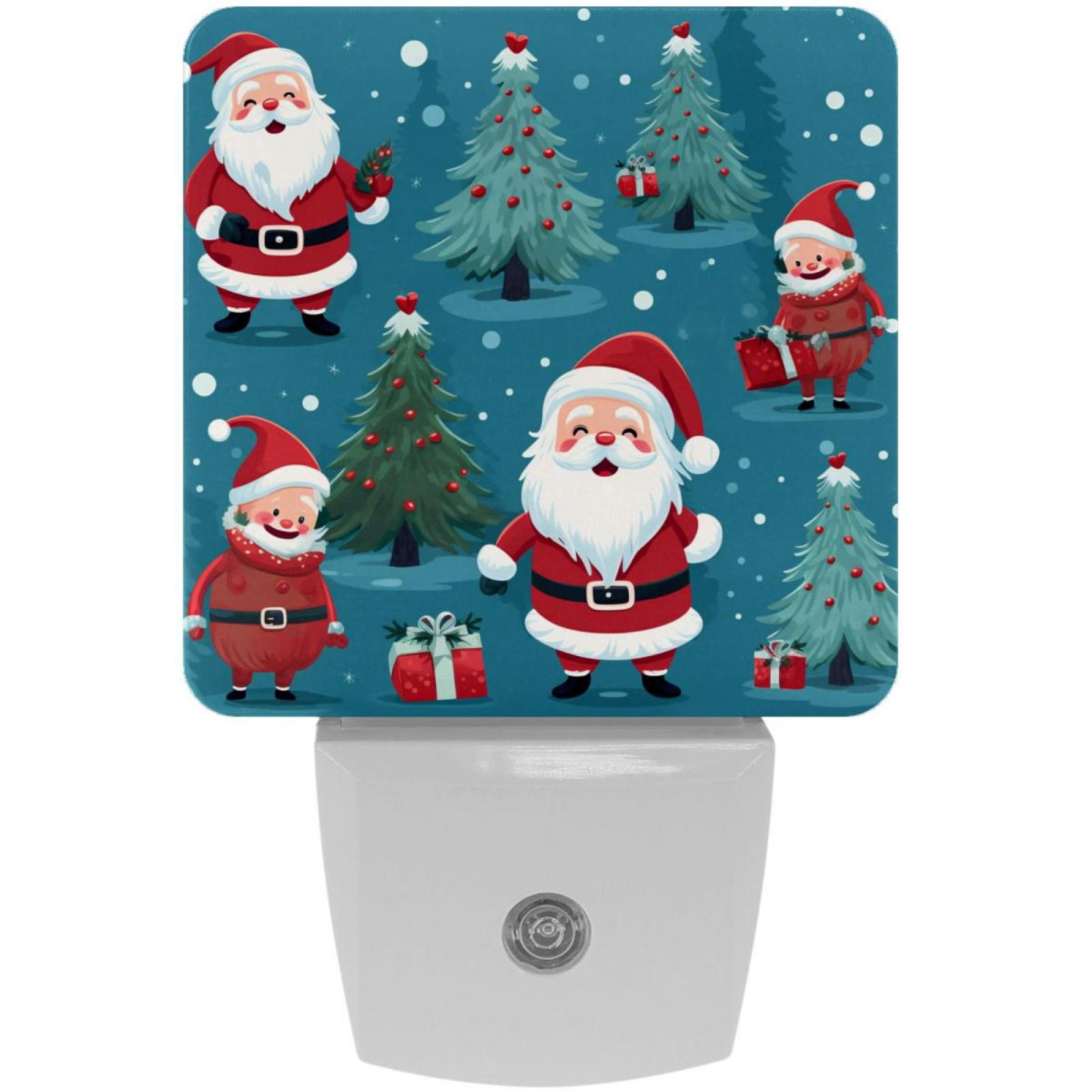 Santa Claus LED Square Night Lights - Stylish and Energy-Efficient ...