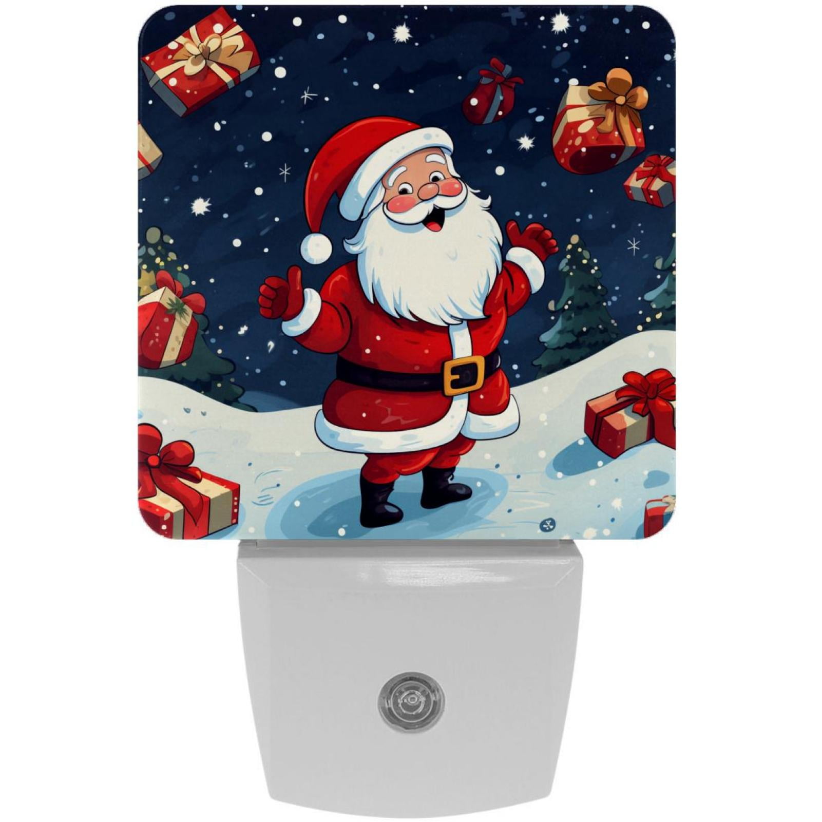 Santa Claus LED Square Night Lights - Stylish and Energy-Efficient ...