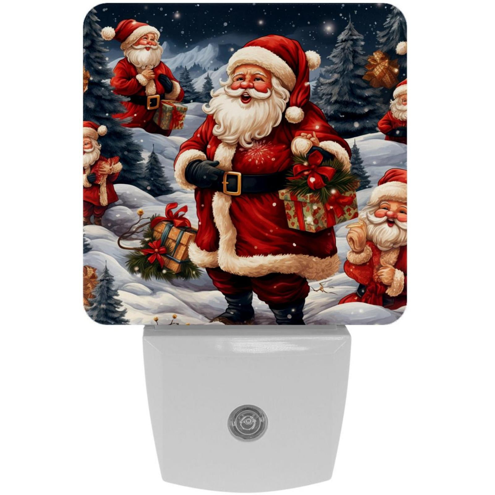 Santa Claus LED Square Night Lights - Stylish and Energy-Efficient ...