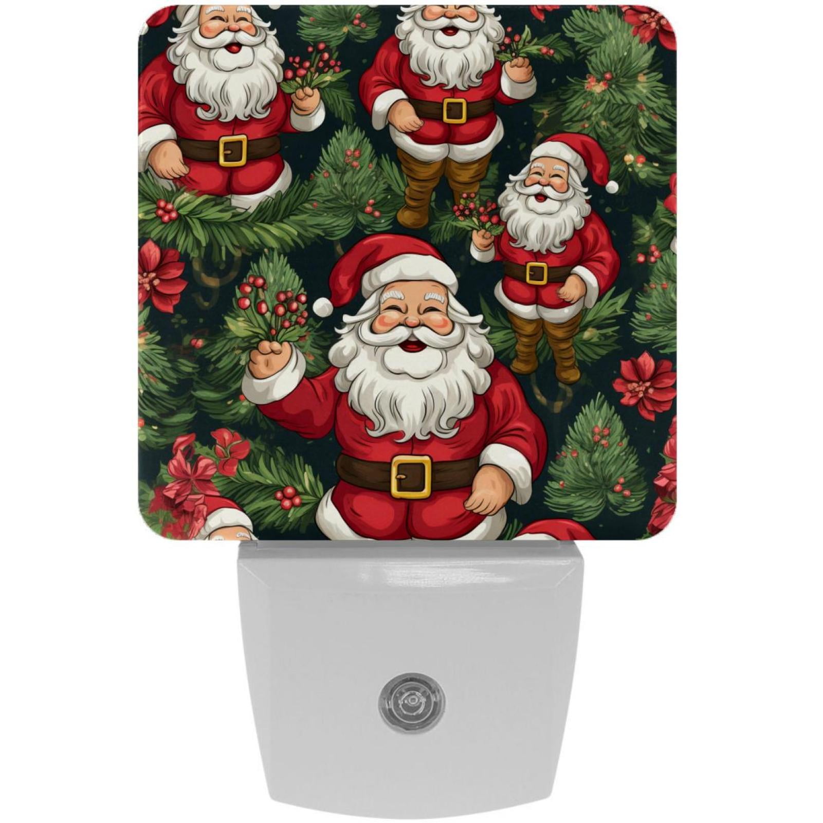 Santa Claus LED Square Night Lights - Stylish and Energy-Efficient ...