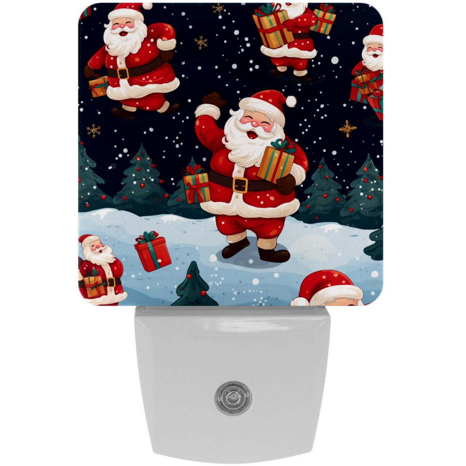 Santa Claus LED Square Night Lights - Stylish and Energy-Efficient ...