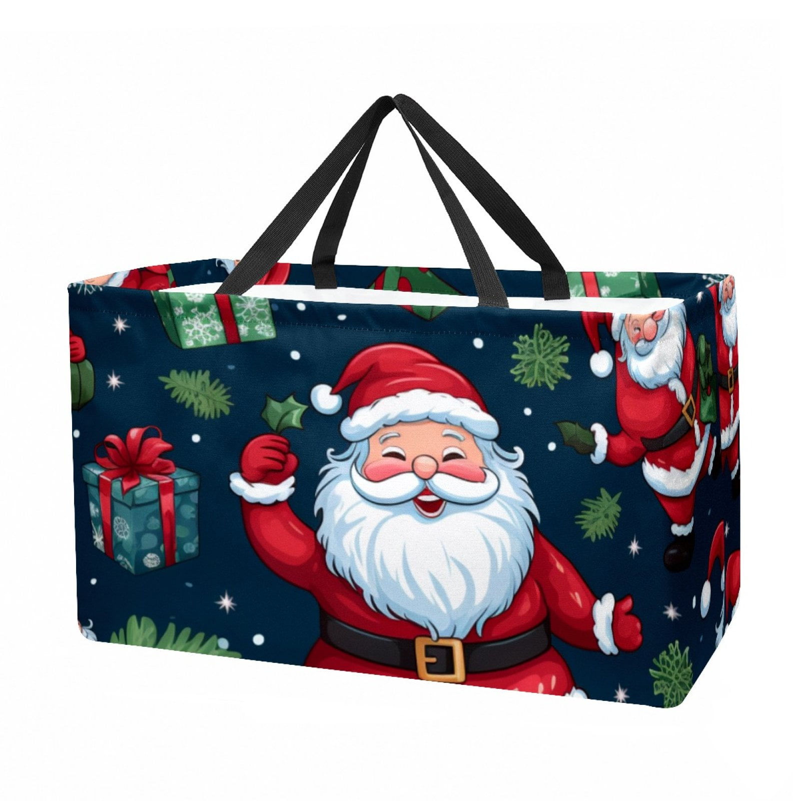 Santa Claus Large Capacity Reinforced Oxford Cloth Storage Bin ...
