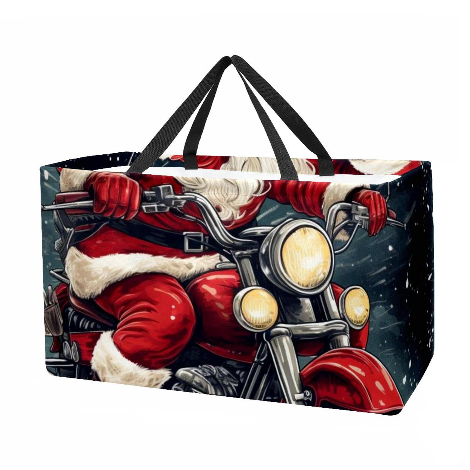 Santa Claus Large Capacity Reinforced Oxford Cloth Storage Bin ...